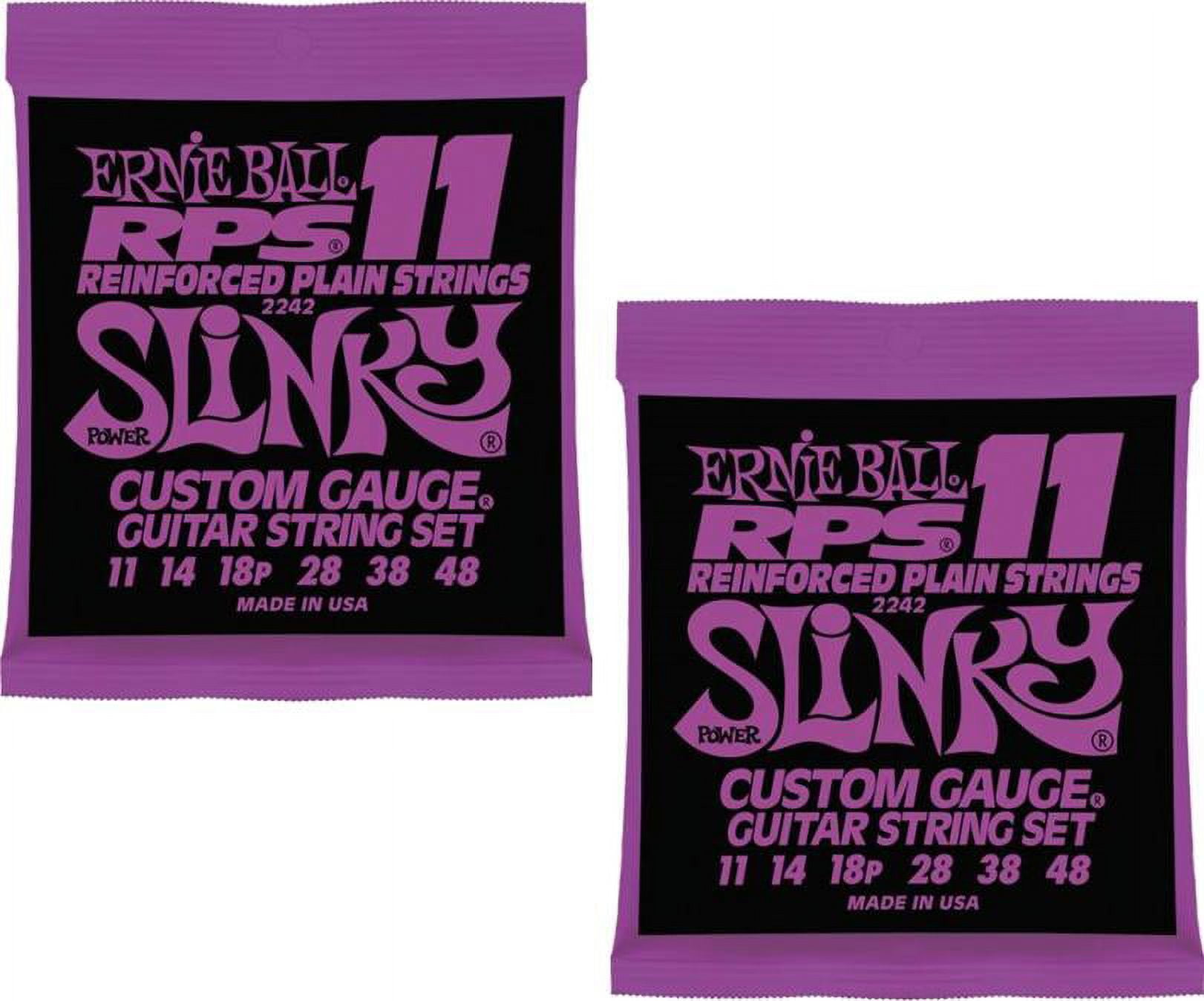 Ernie Ball RPS Power Slinky Electric Guitar Strings, Custom Gauge, Lot ...