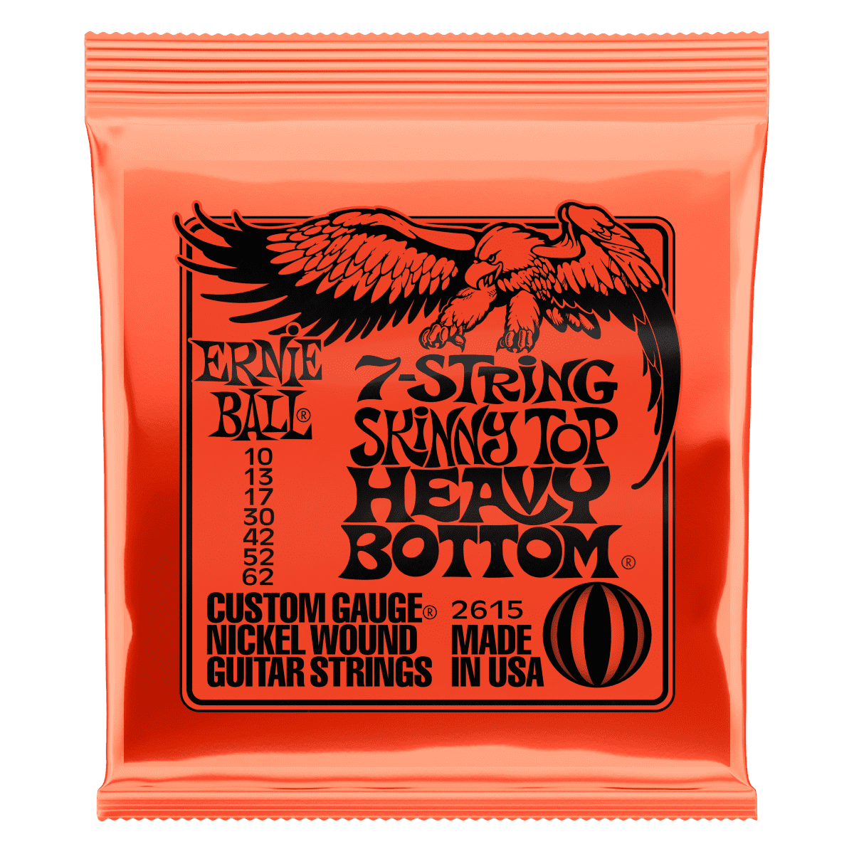 Ernie Ball Skinny Top Heavy Bottom Slinky 7-String Nickel Wound ...