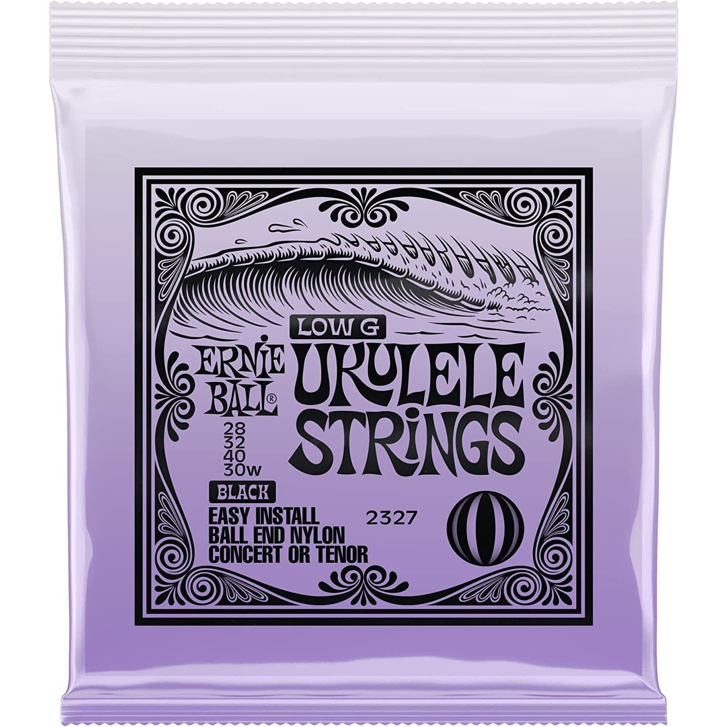 Ernie Ball Concert/Tenor Wound Low G Nylon Ball End Ukulele Strings ...