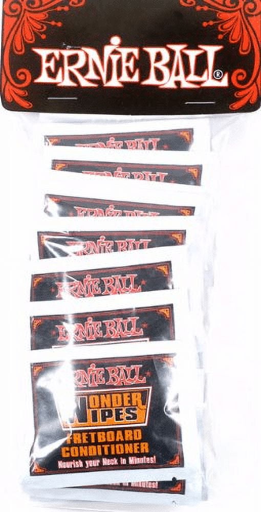 Ernie Ball Wonder Wipes Fretboard Conditioner, 20 Pack - Walmart.com