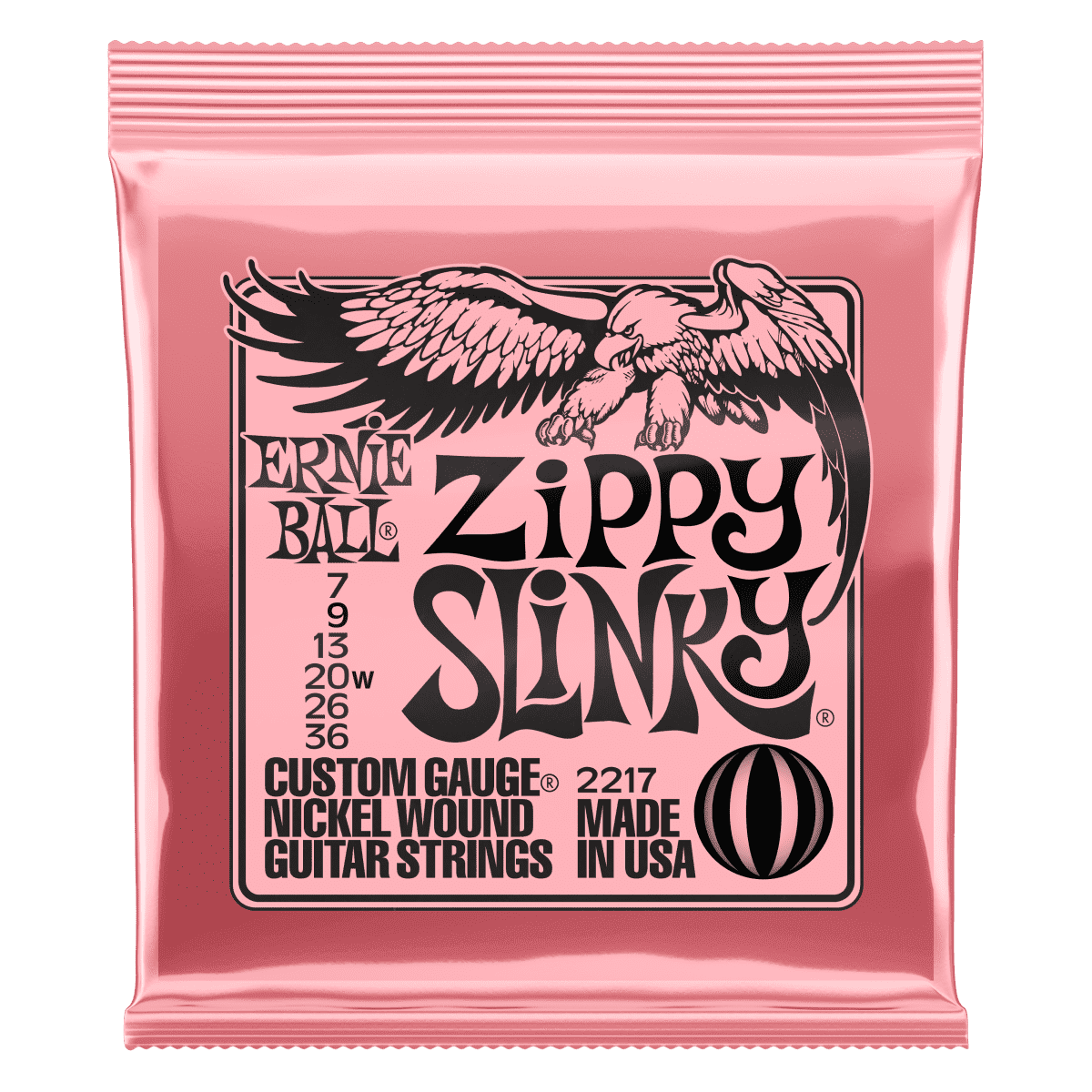 Ernie Ball Zippy Slinky Nickel Wound Electric Guitar Strings - 7-36 ...