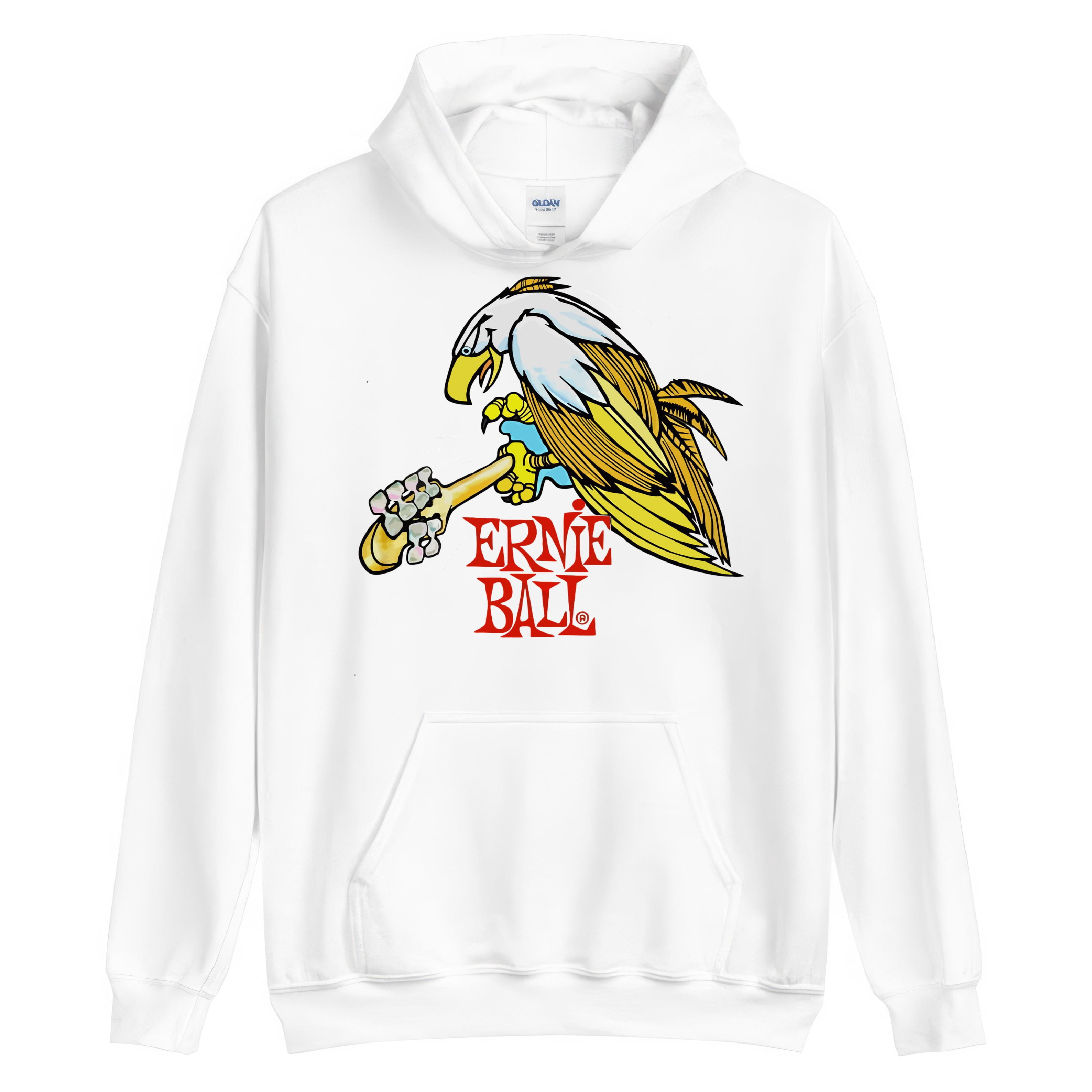 Ernie ball eagle logo music guitars bass heavy cotton t-shirt size XL ...