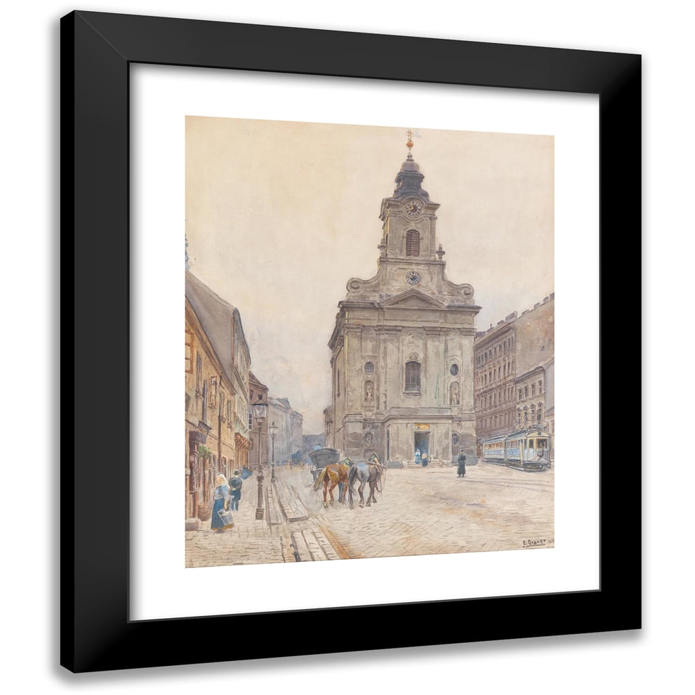 Ernst Graner 12x14 Black Modern Framed Museum Art Print Titled - The So ...