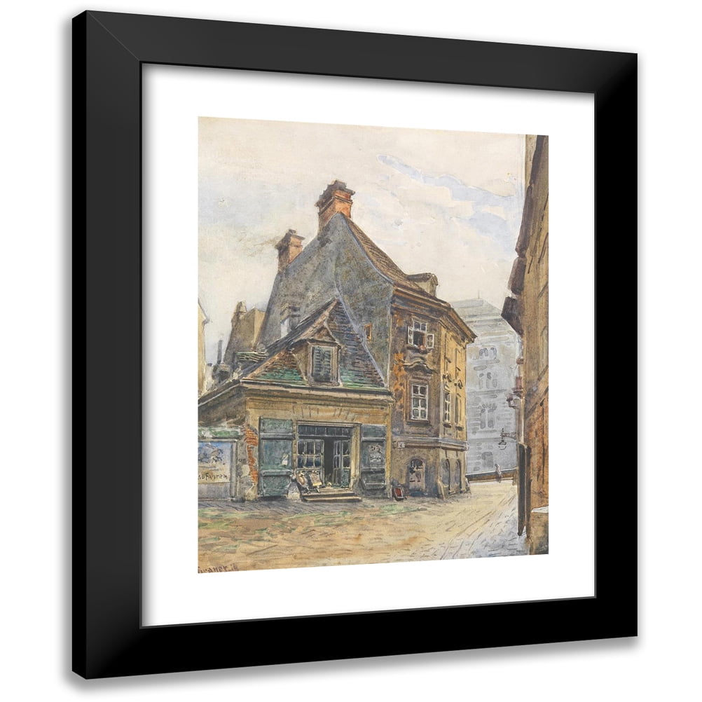 Ernst Graner 19x24 Black Modern Framed Museum Art Print Titled - At the ...