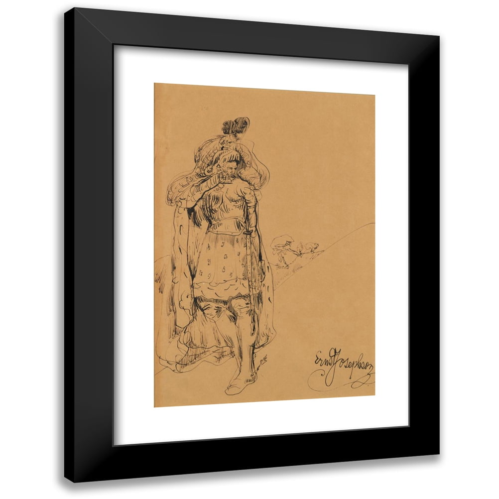 Ernst Josephson 17x24 Black Modern Framed Museum Art Print Titled ...
