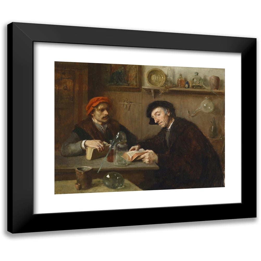 Ernst Karl Georg Zimmermann 14x12 Black Modern Framed Museum Art Print ...