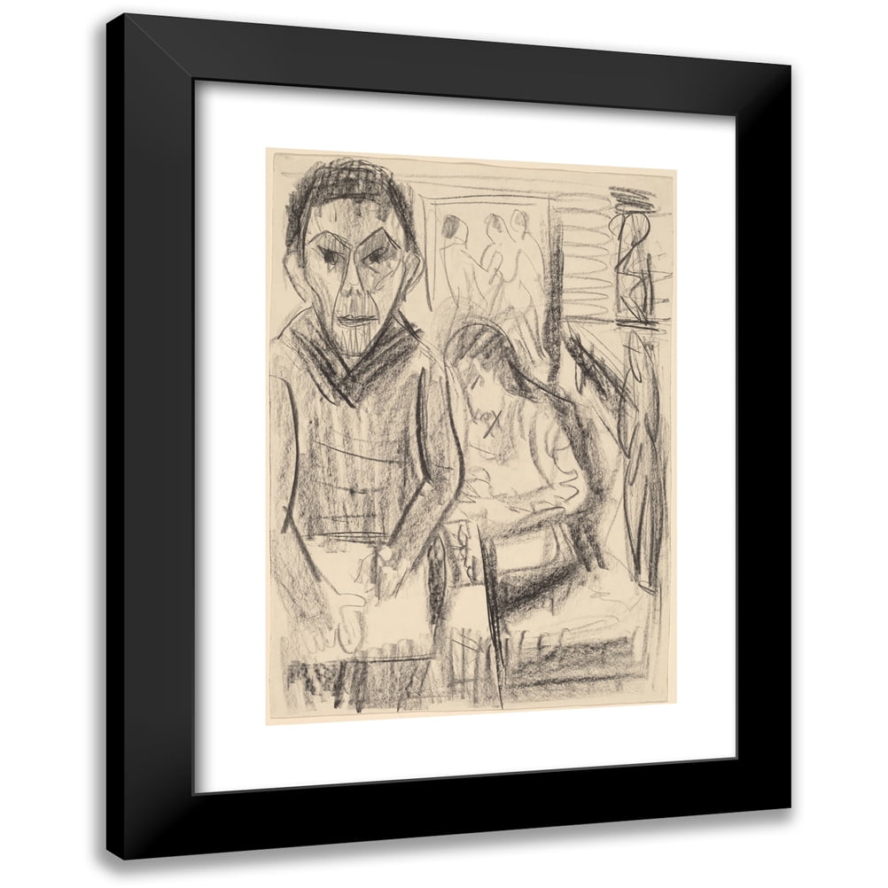 Ernst Ludwig Kirchner 11x14 Black Modern Framed Museum Art Print Titled ...