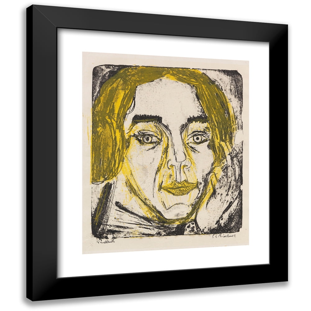 Ernst Ludwig Kirchner 12x14 Black Modern Framed Museum Art Print Titled ...