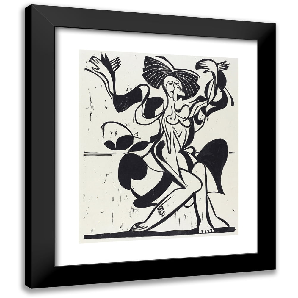 Ernst Ludwig Kirchner 12x14 Black Modern Framed Museum Art Print Titled ...