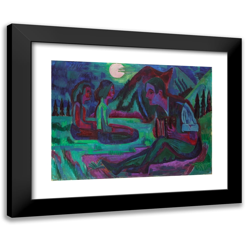 Ernst Ludwig Kirchner 14x11 Black Modern Framed Museum Art Print Titled ...