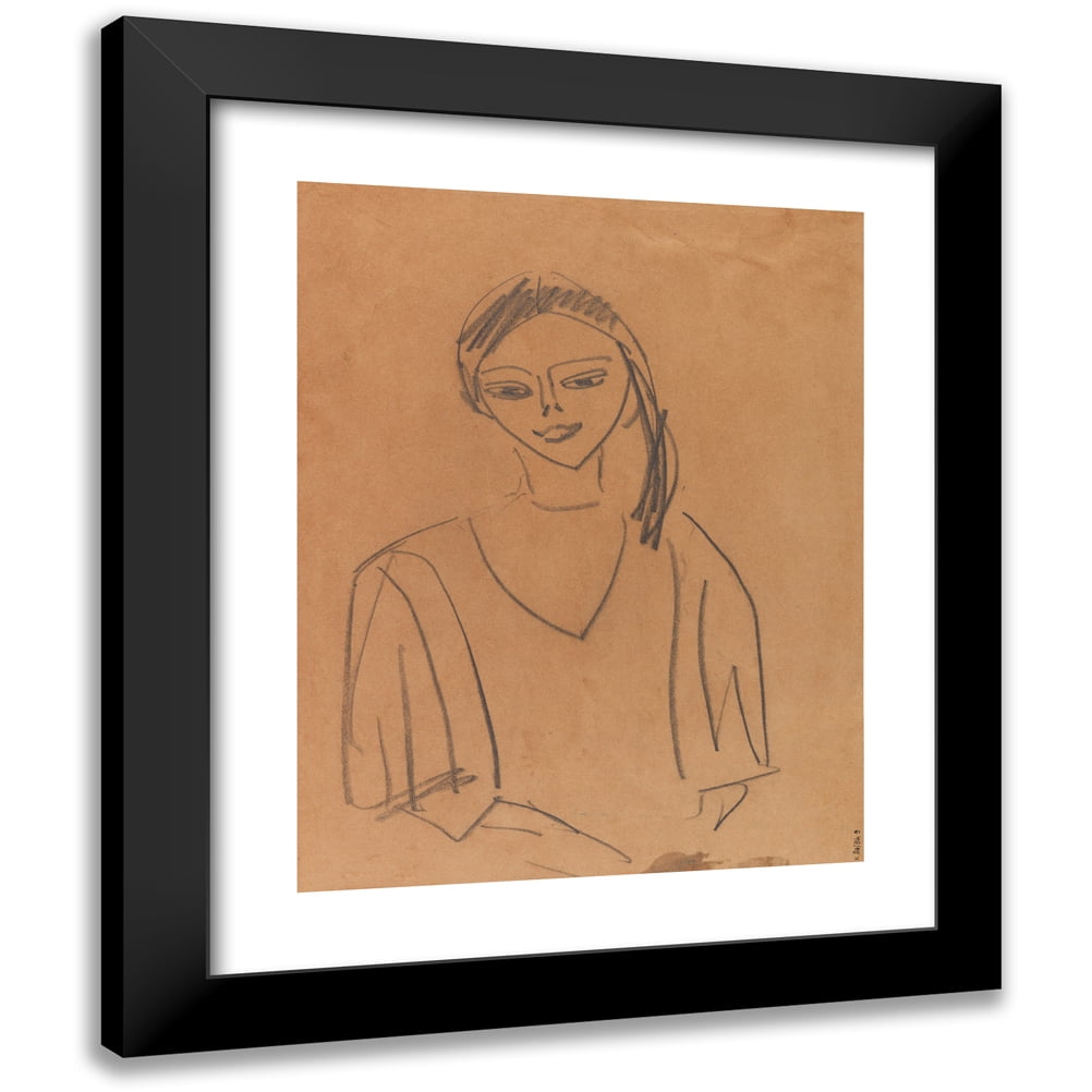 Ernst Ludwig Kirchner 15x18 Black Modern Framed Museum Art Print Titled ...