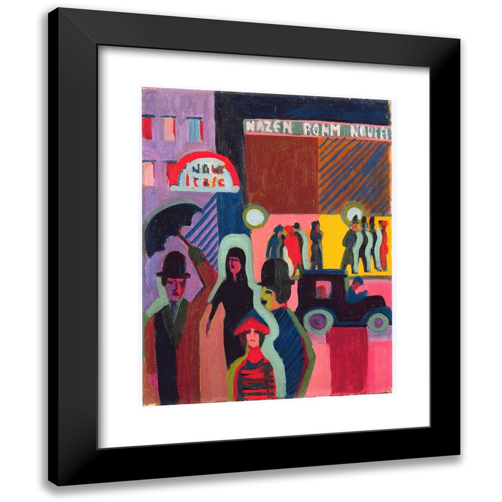 Ernst Ludwig Kirchner 20x24 Black Modern Framed Museum Art Print Titled ...