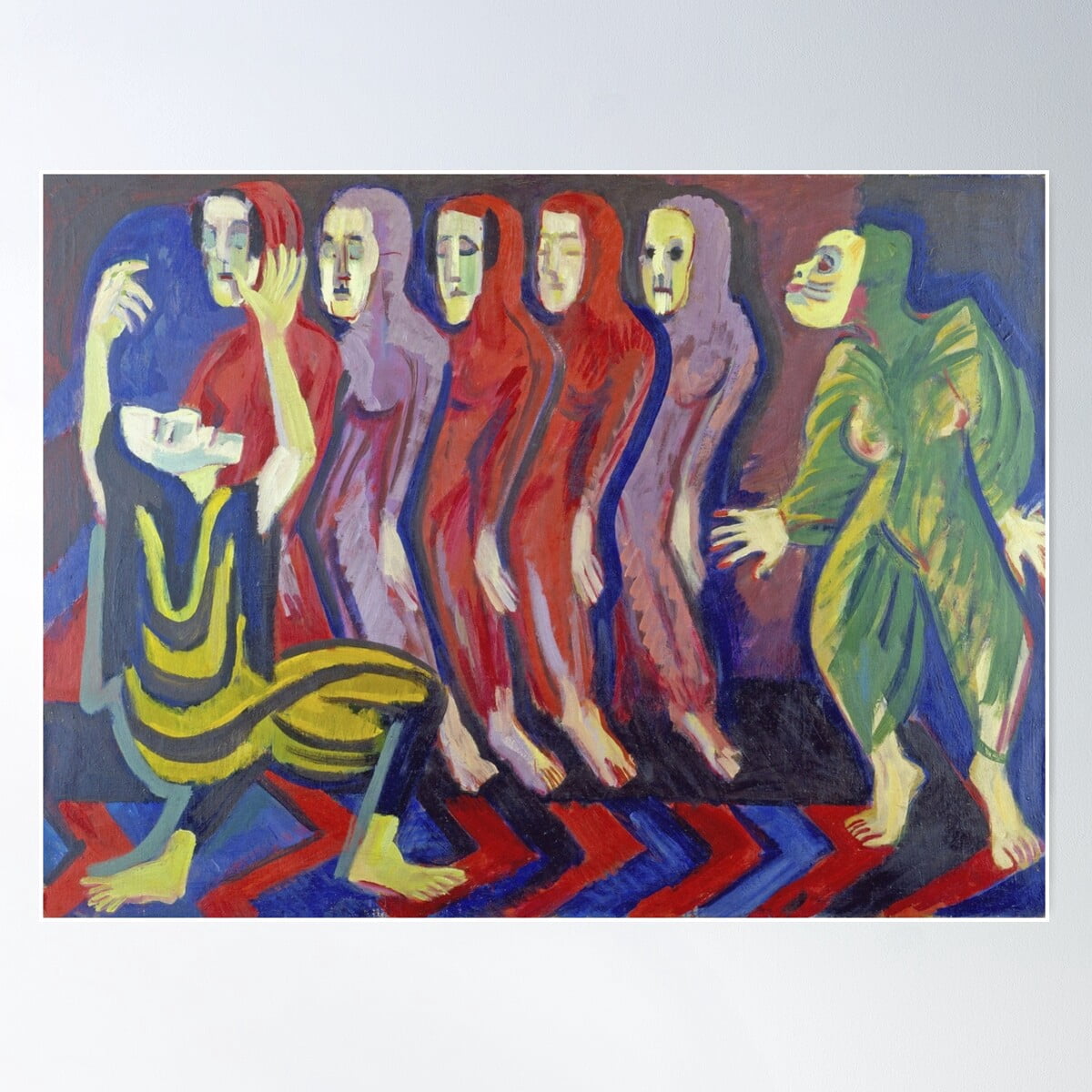 Ernst Ludwig Kirchner - Death Dance Of Mary Wigman Poster Wall Art ...