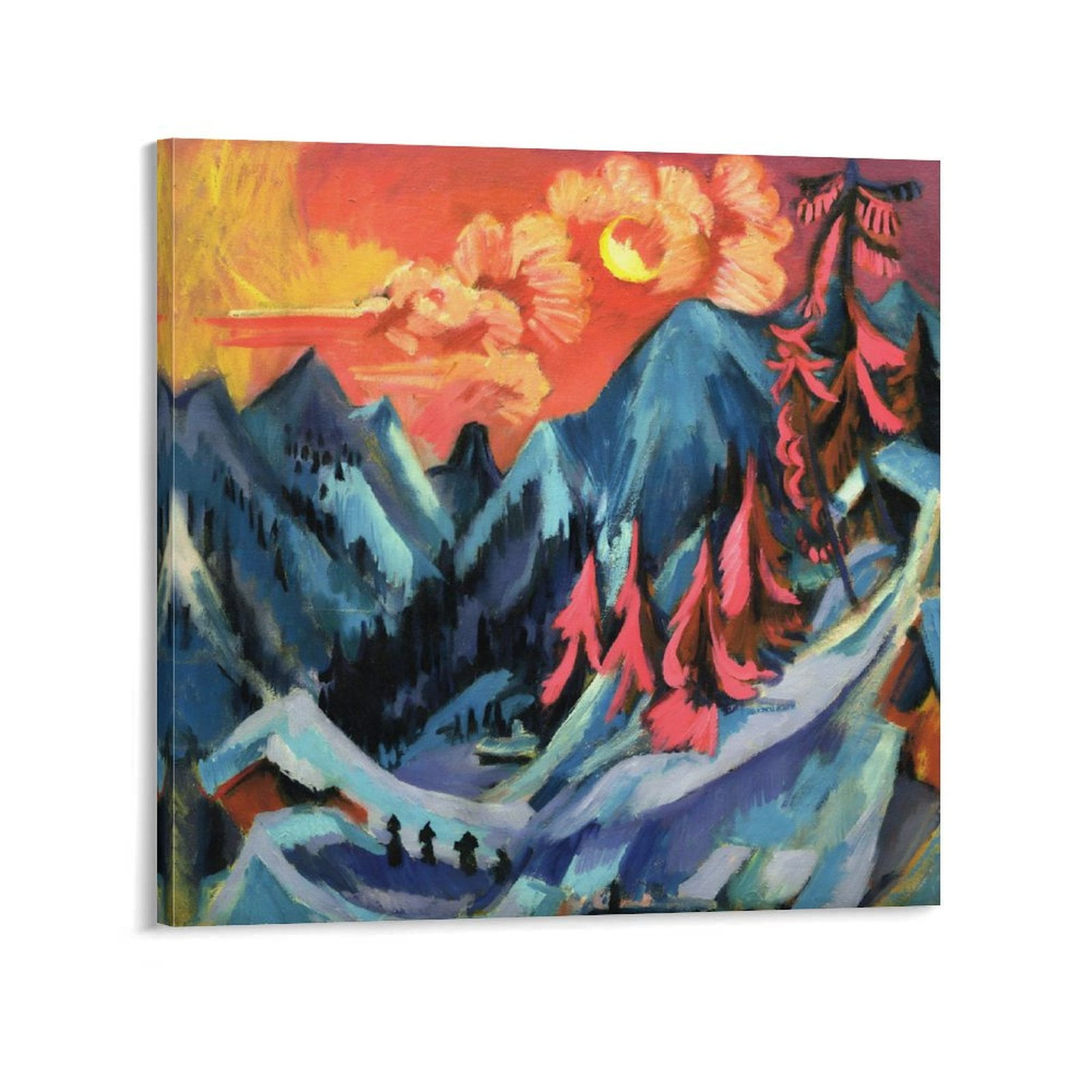 Ernst Ludwig Kirchner Winter Landscape in Moonlight Poster Posters Wall ...