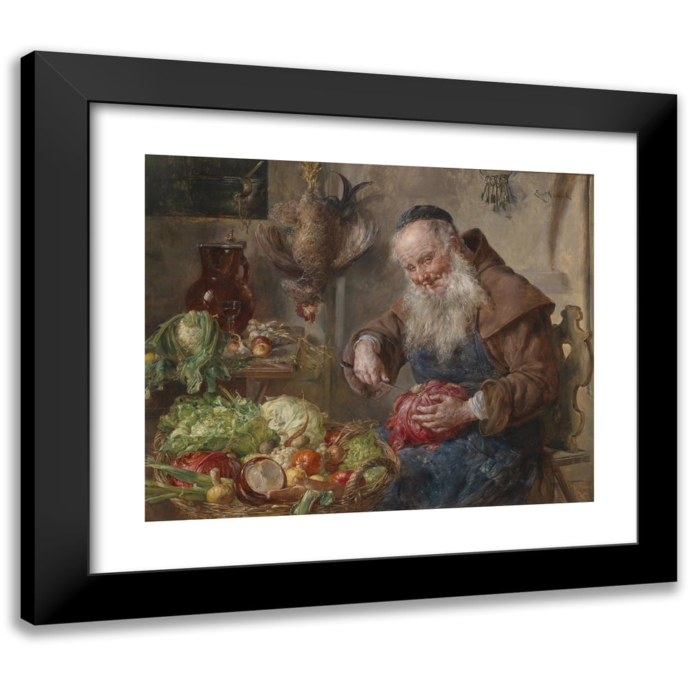 Ernst Nowak 24x20 Black Modern Framed Museum Art Print Titled - Monch ...