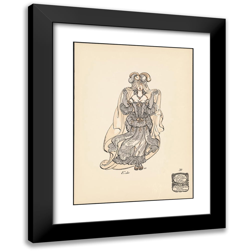 Ernst Stern 14x18 Black Modern Framed Museum Art Print Titled - Echo ...