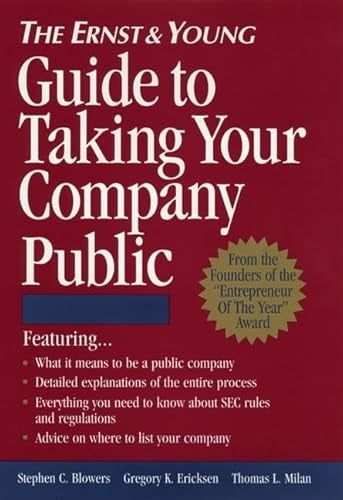 Pre-Owned The Ernst & Young Guide to Taking Your Company Public ...