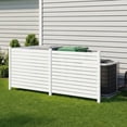Erommy 3 Panels Outdoor Privacy Fence, 48in H x 48in W Air Conditioner ...