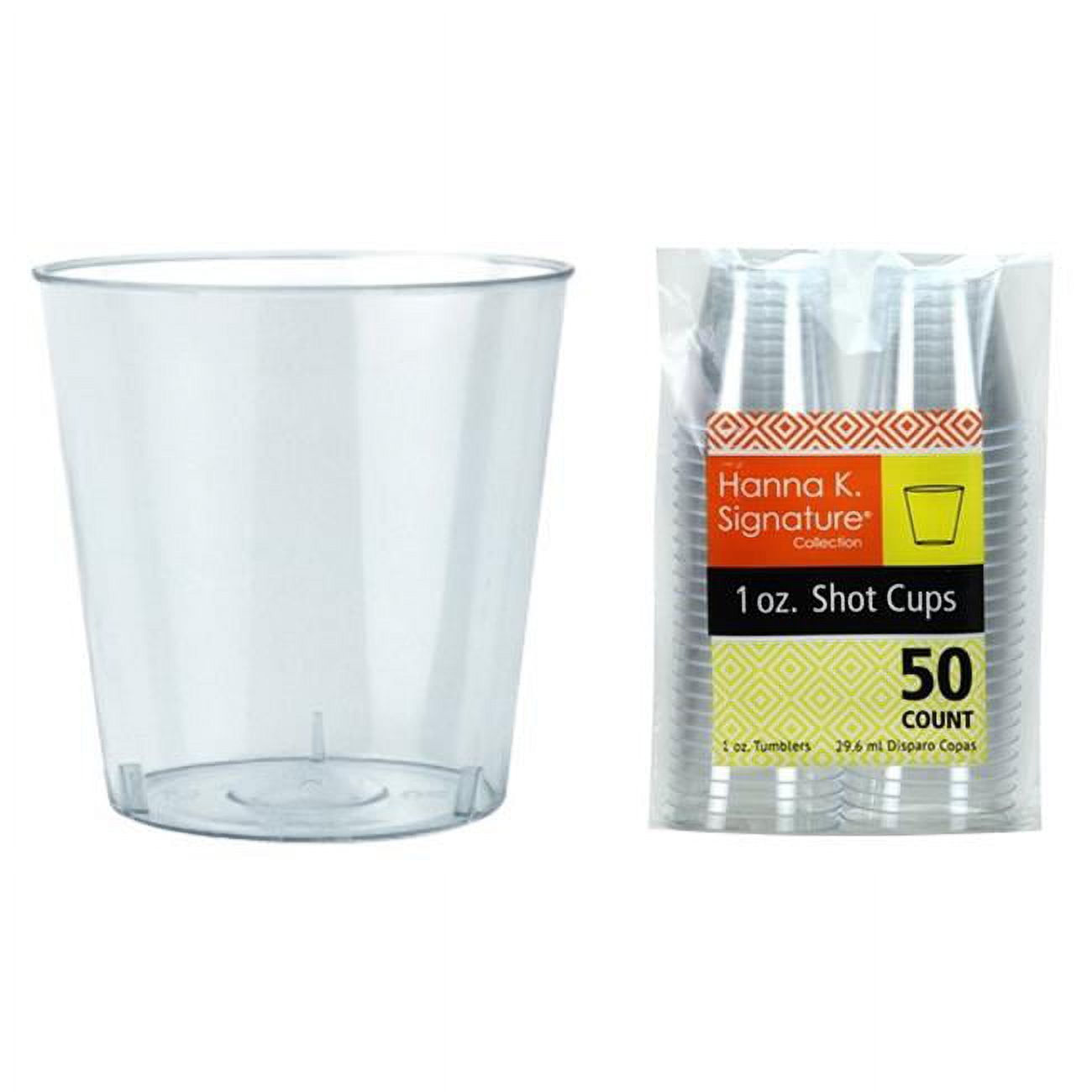 Eros KIN12116 1 oz Plastic Shot Cups, 50 Per Pack - Case of 50 ...