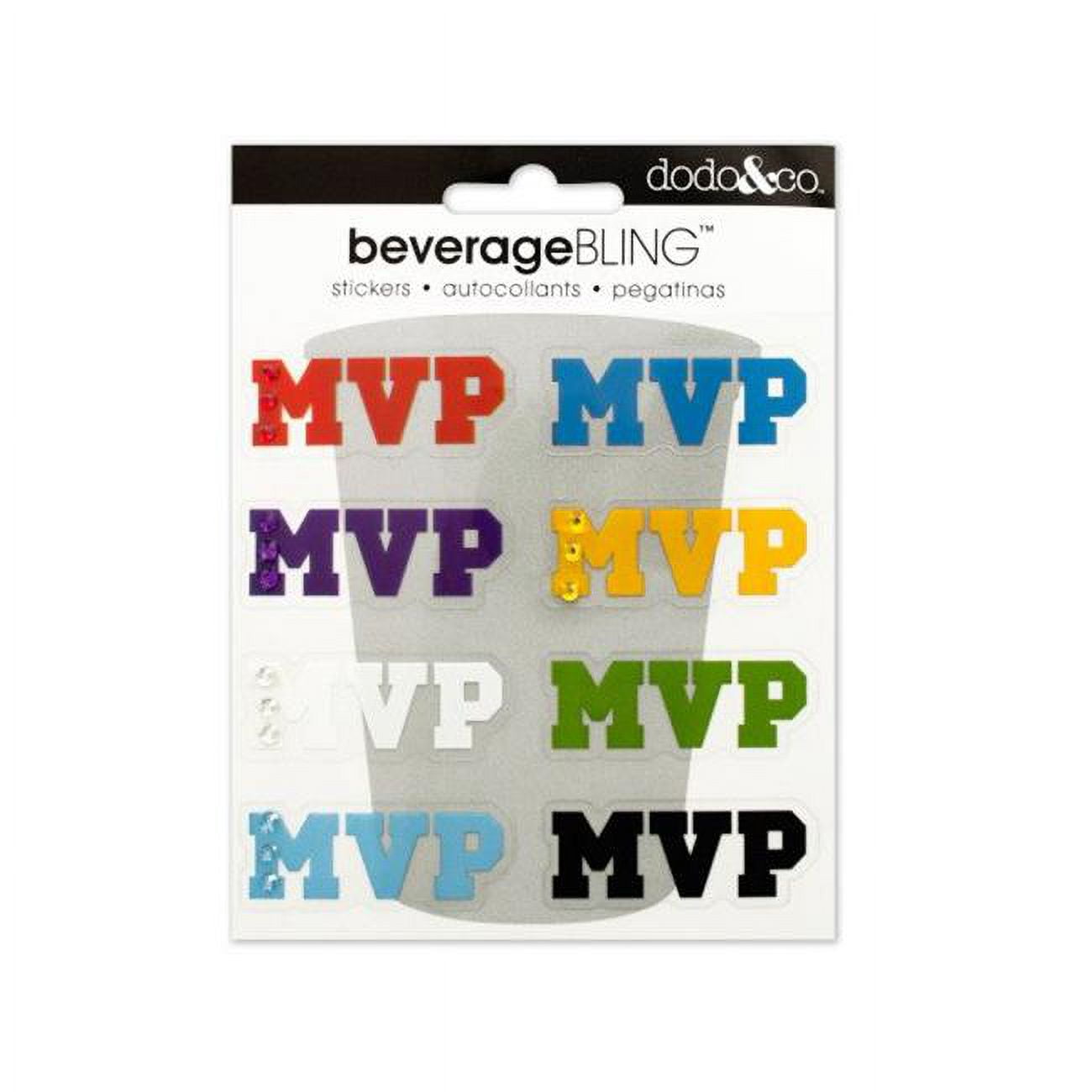 Eros KOLCG064 MVP Beverage Bling Stickers - Pack of 24 - Walmart.com