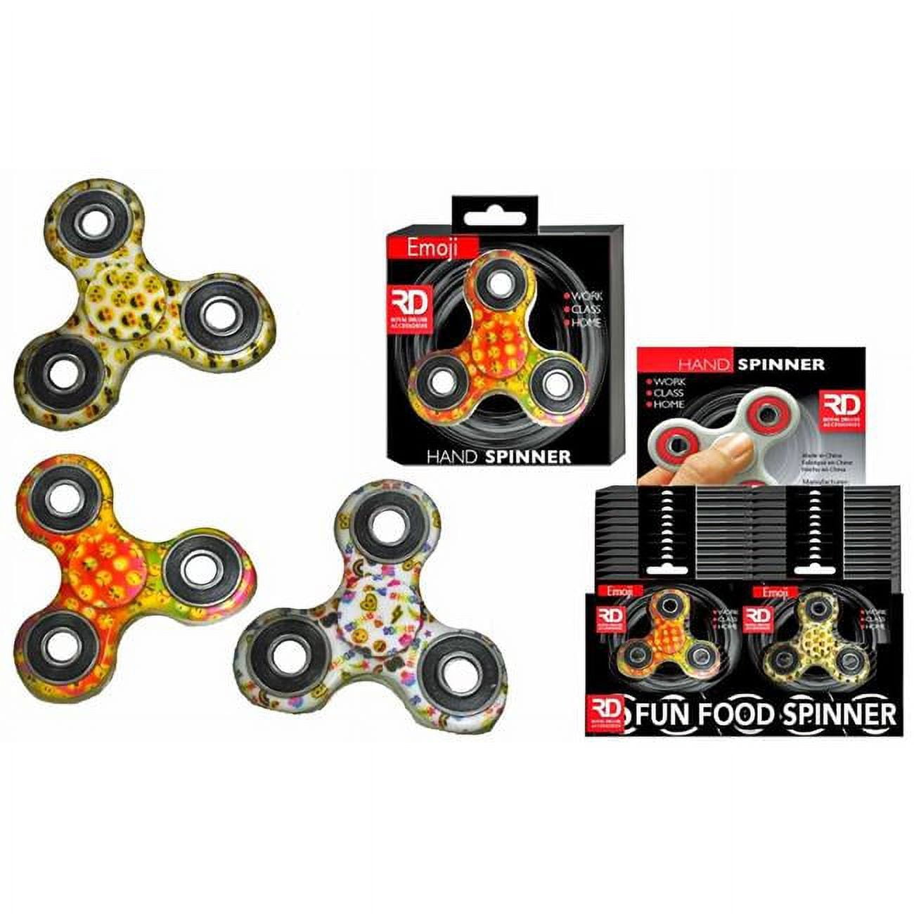 Eros SPIN-EMOJI EDC Fidget Spinner Toys - Emoji Patterns - Case of 12 ...
