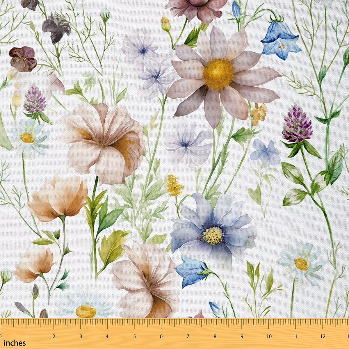 Erosebrida Groovy Flower Fabric By The Yard,Purple Lavender Upholstery ...