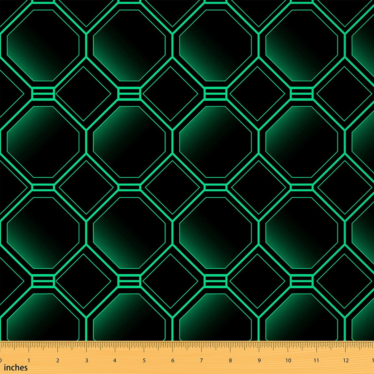 Erosebrida Neon Geometry Fabric By The Yard,Simple Honeycomb Upholstery ...