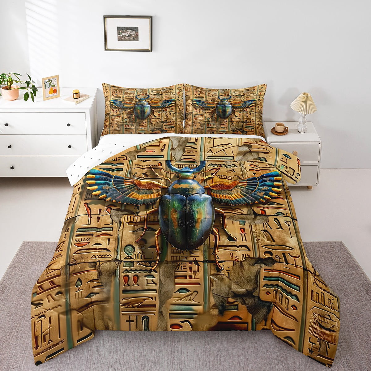 Erosebridal 3D Insect Animal Bedding Queen Comforter Set, Egyptian ...