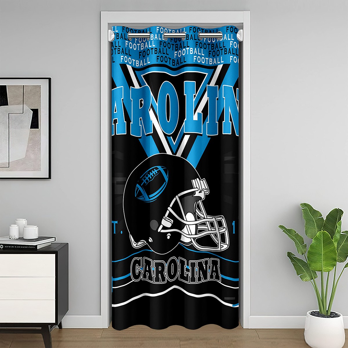 Erosebridal 59x80 inch Football Door Curtain for Fan,Rugby Blackout ...