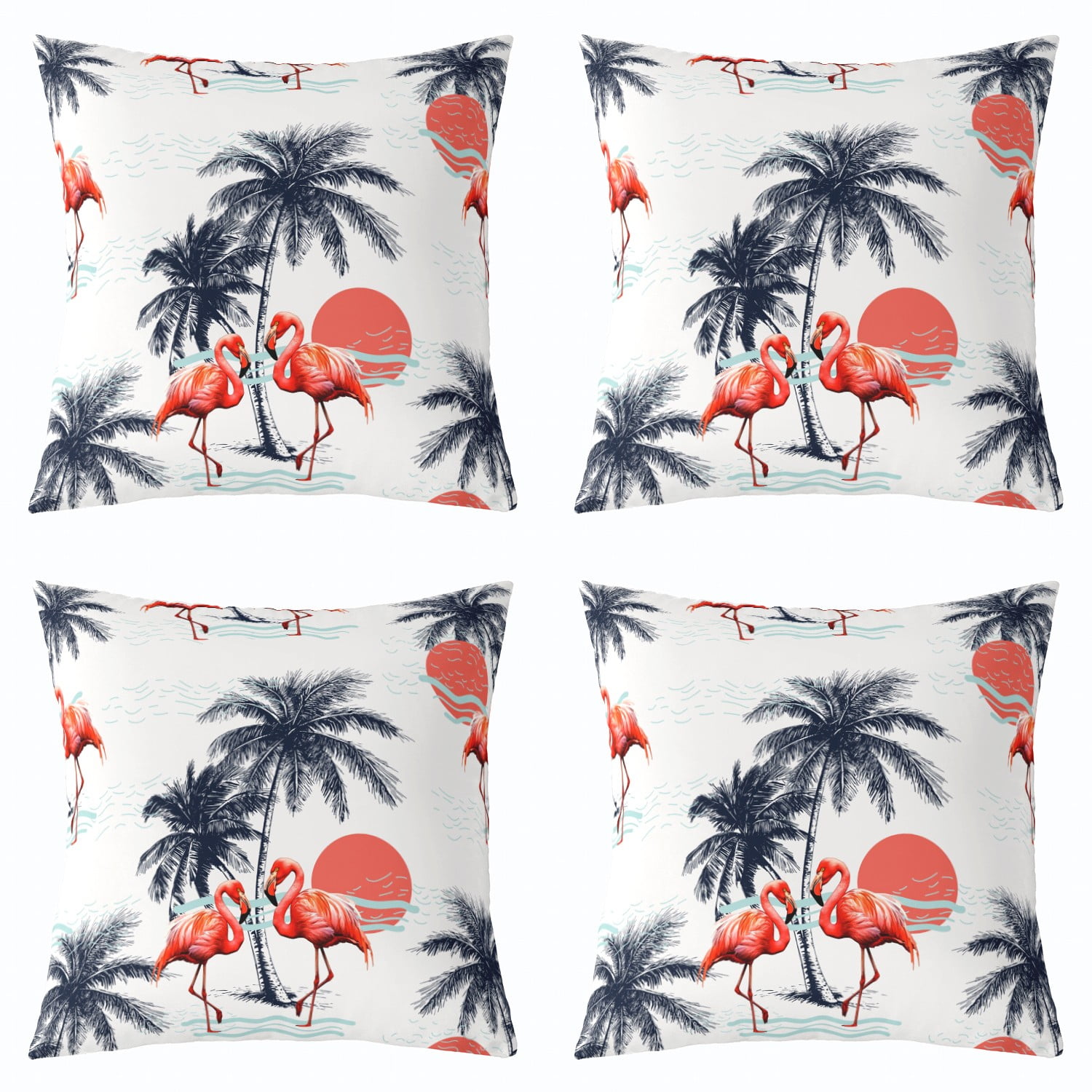 Erosebridal Aesthetic Flamingo Cushion Covers for Sofa Set of 4 ...