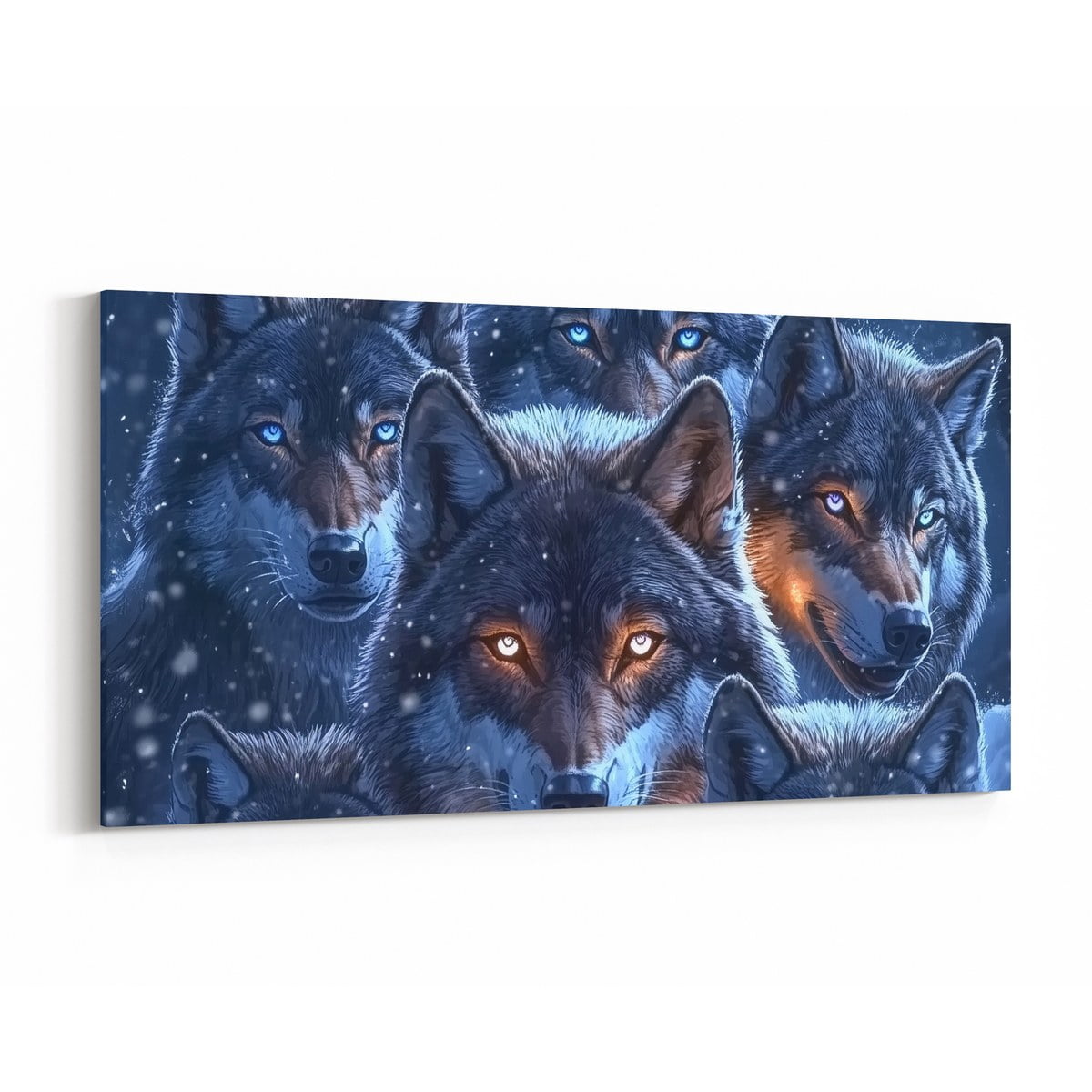 Erosebridal Afro Wild Wolf Paintings Wall Decor Bedroom, Jungle ...