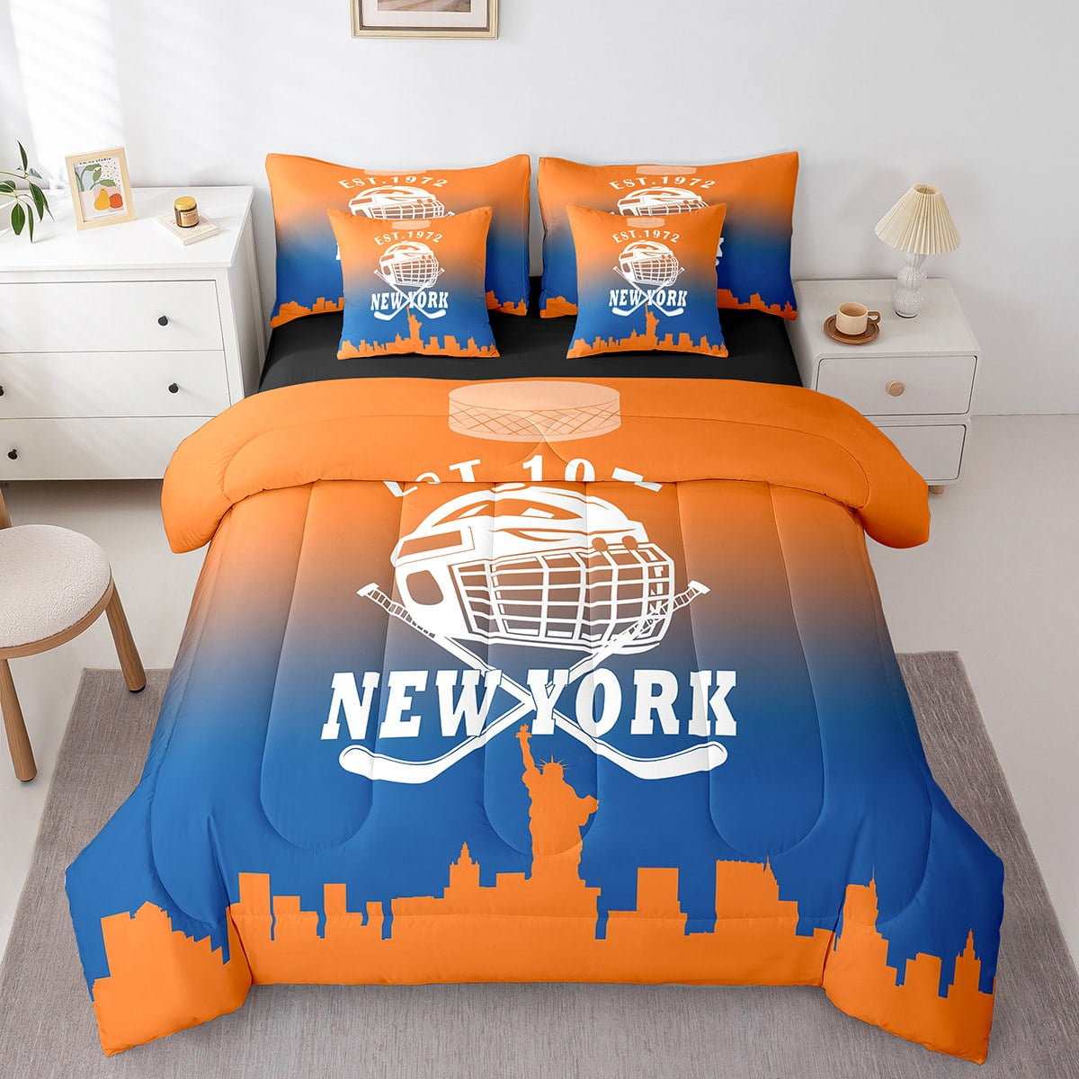 Erosebridal American City New York Bed in a Bag Full size, Football ...