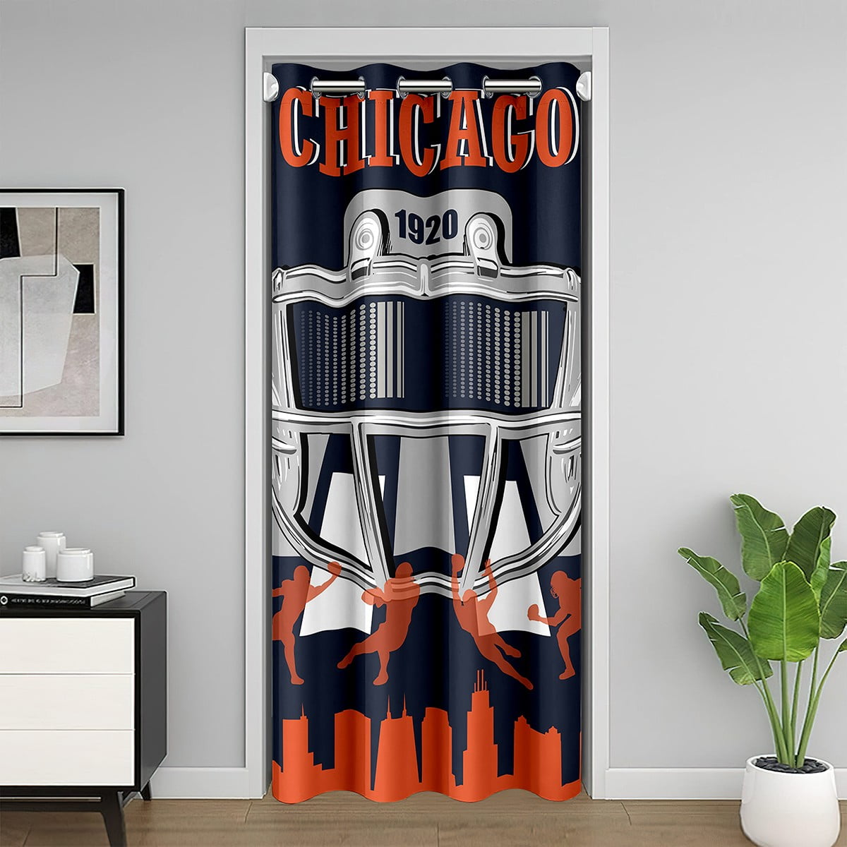 Erosebridal American Footall Door Curtain Panel 59x80,Sport Theme Room ...