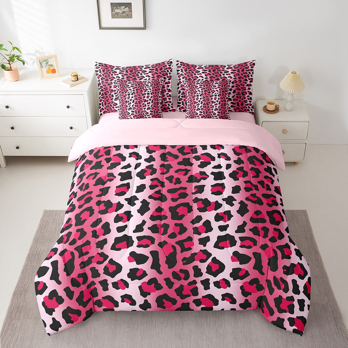 Erosebridal Animal Print Bedding Sets Full Size, Leopard Cheetah ...
