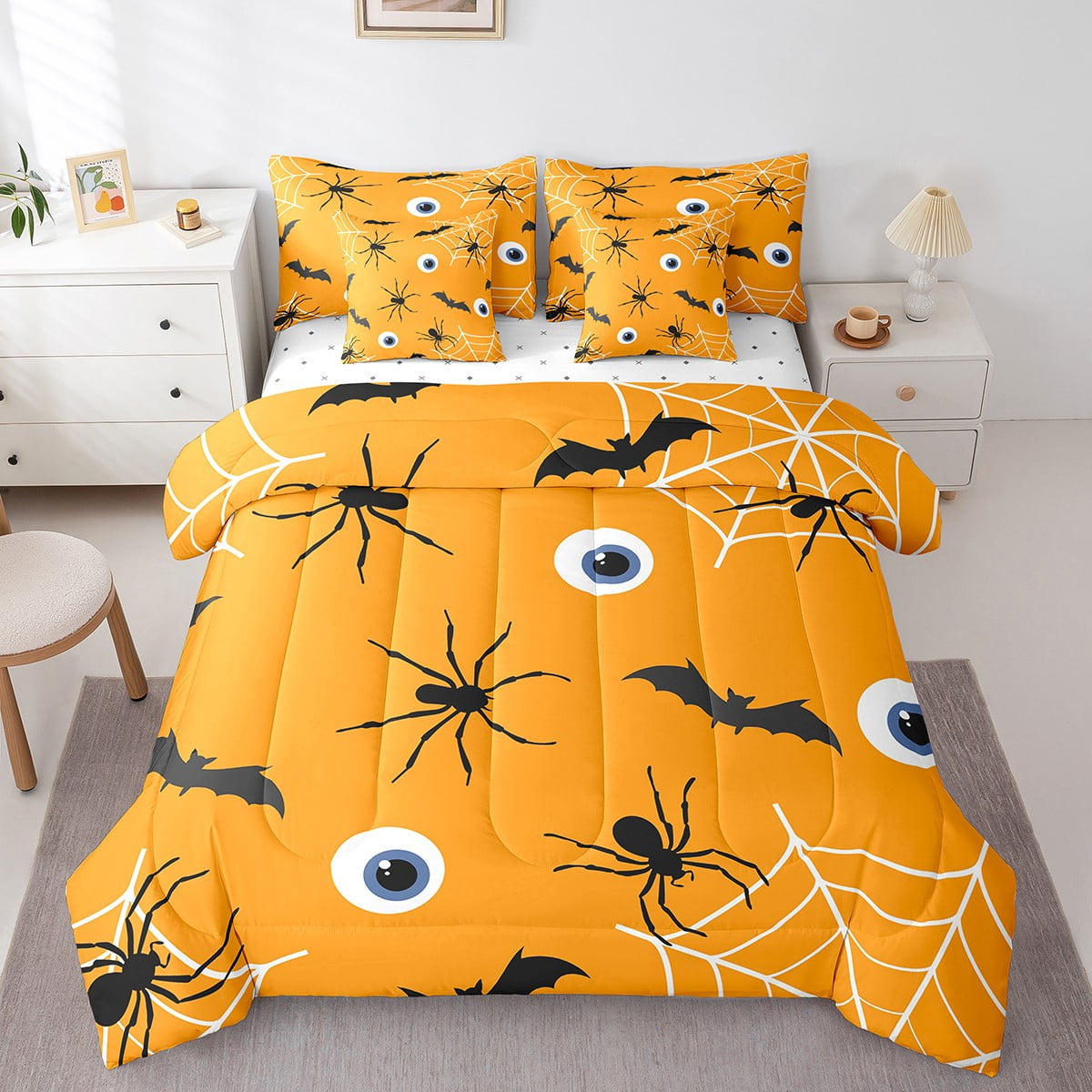 Erosebridal Animal Spider Bed In A Bag King Size,Spooky Animal Bedding ...