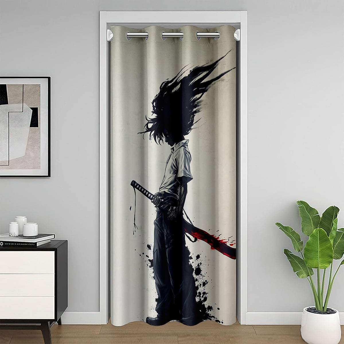 Erosebridal Anime Door Curtain Panel 59x80, Japanese Style Room Divider ...