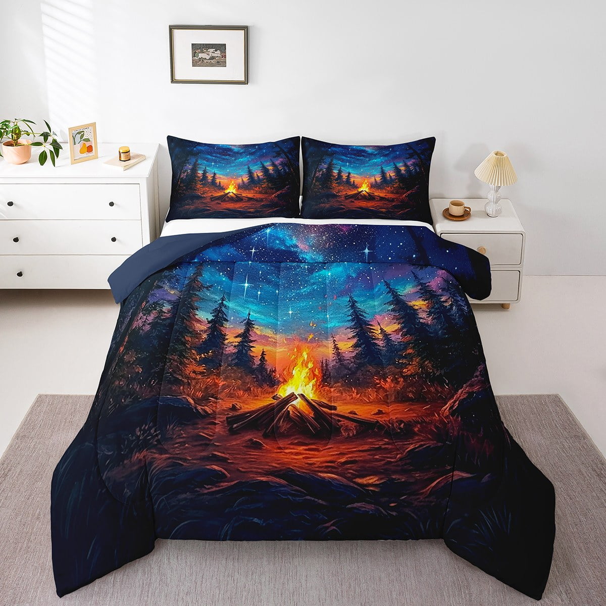 Erosebridal Aurora Camping Comforter Set Queen Size,RV Camper Bedding ...