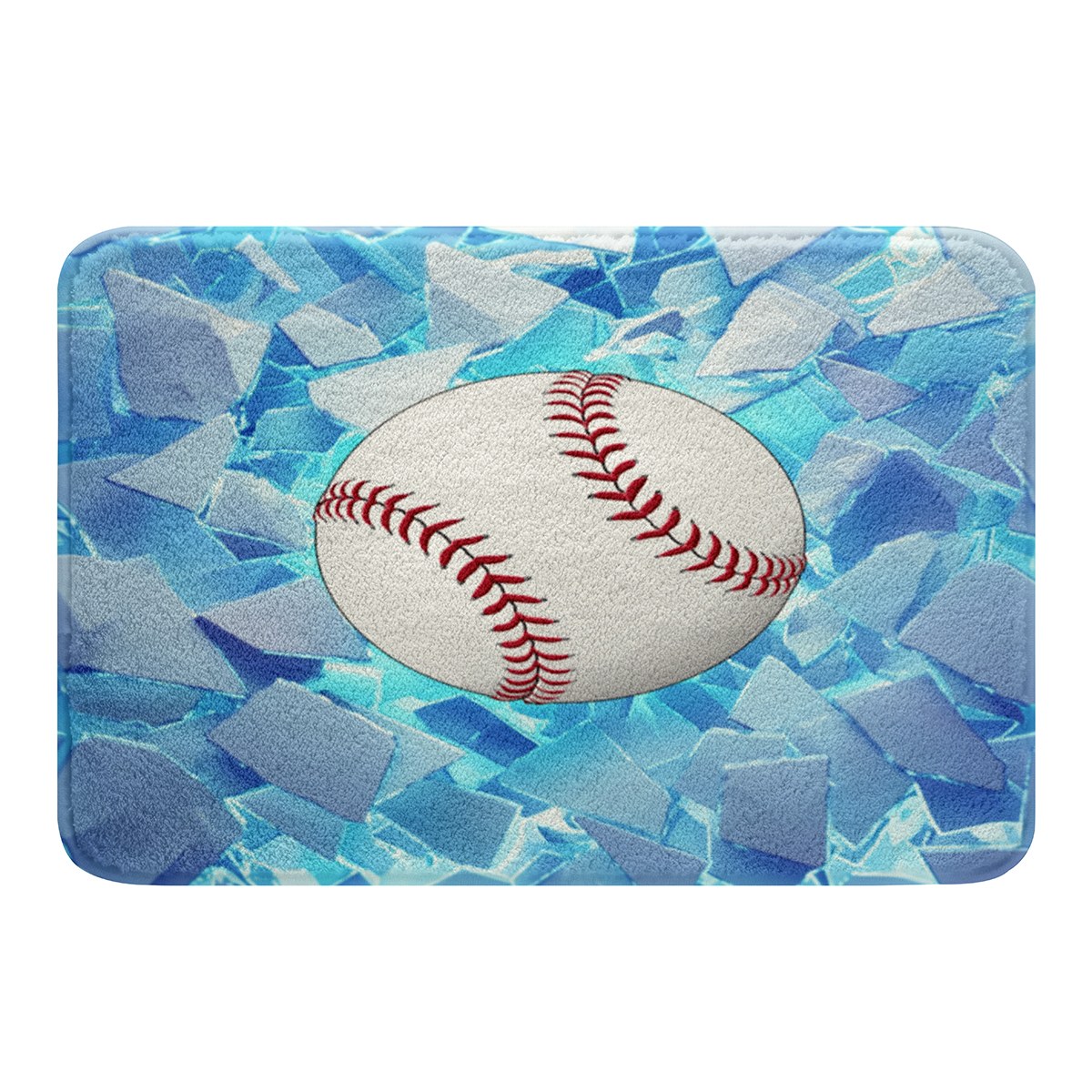 Erosebridal Baseball Bathtub Mat 20x32 for Boys,Gaming Sport Bath Rug ...