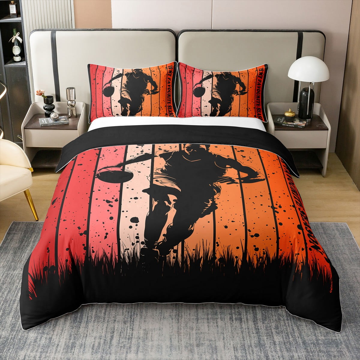 Erosebridal Basketball 100% Cotton Duvet Cover Twin for Boys Girls ...