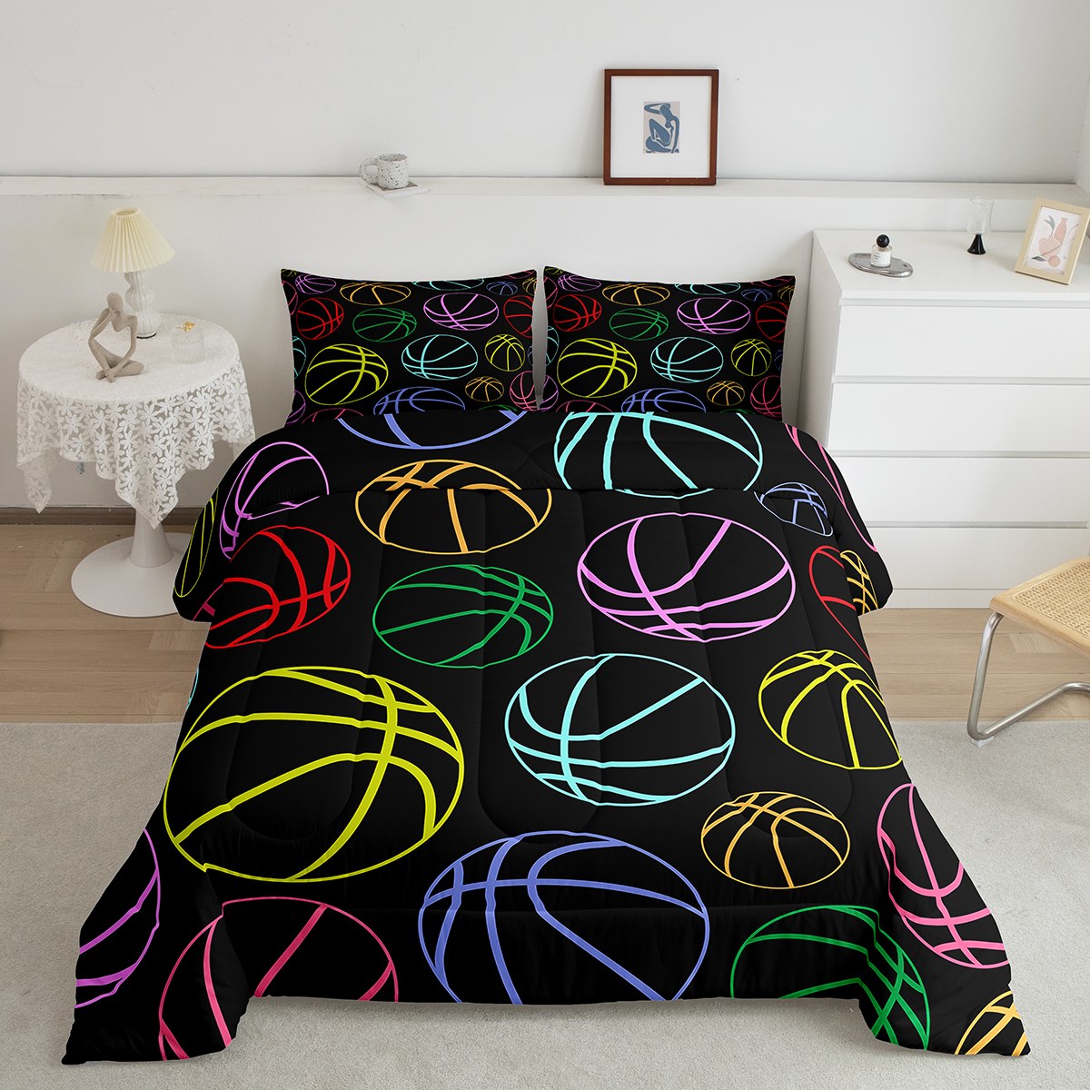 Erosebridal Basketball Comforter Set King Size Basketball Gaming Sports ...