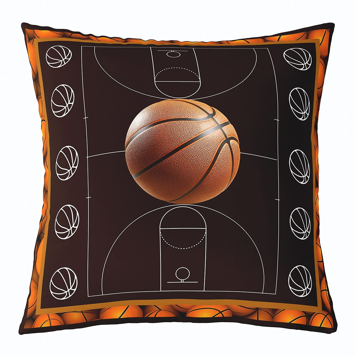 Erosebridal Basketball Throw Pillow Covers 18"x18" 1Pcs Basketball ...
