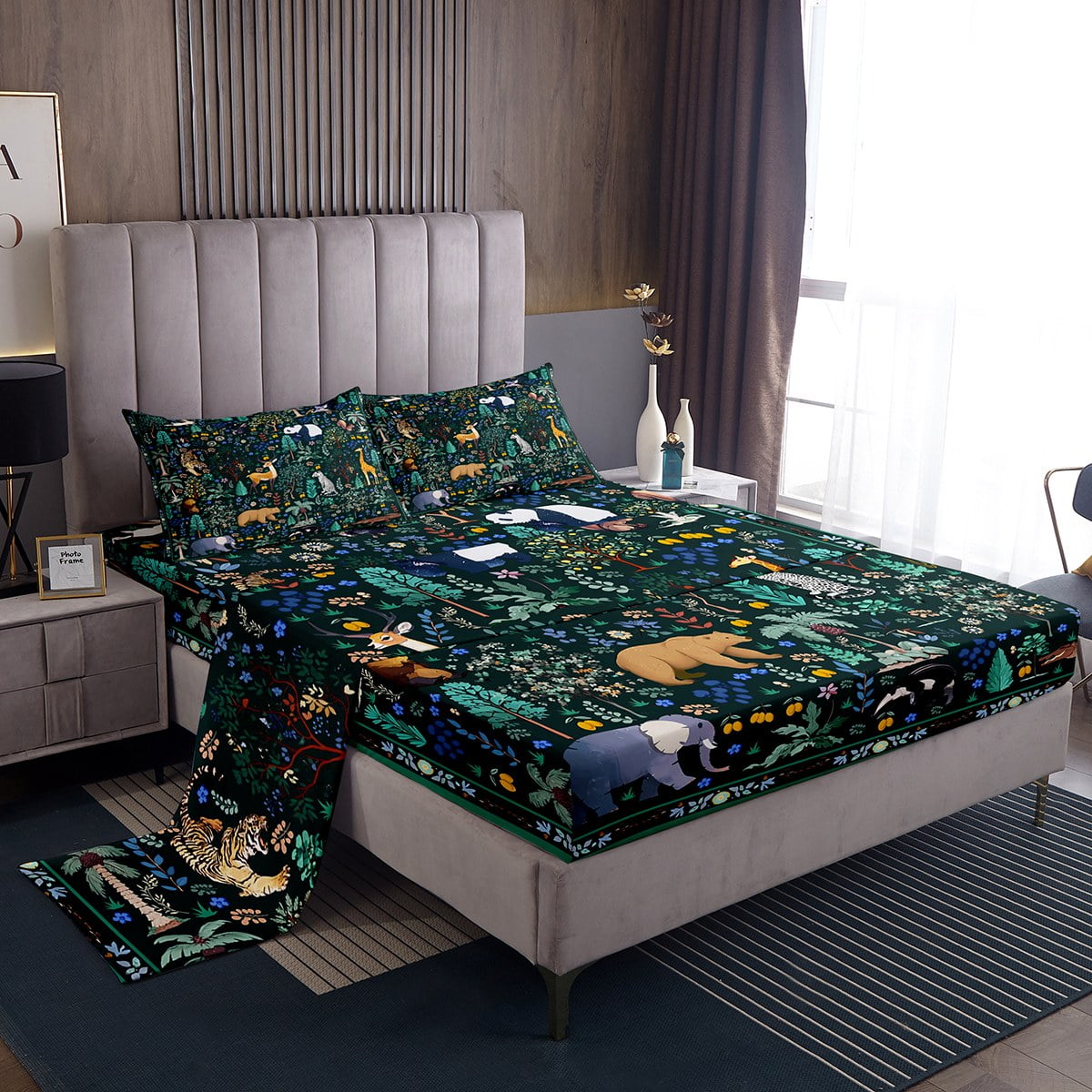 Erosebridal Bear Leopard Full Sheet Sets,Elephant Deer Skunk Bedding ...