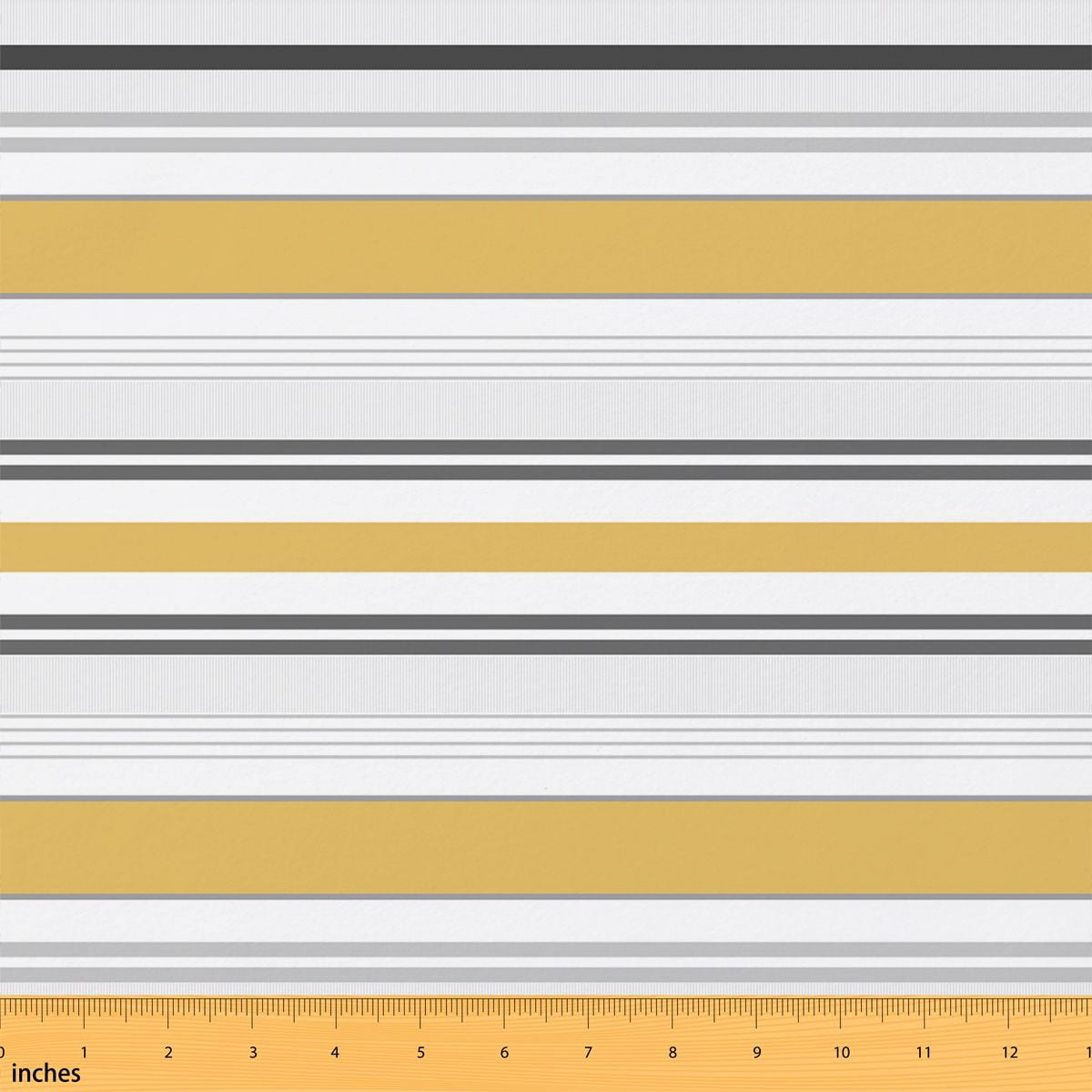 Erosebridal Black Gold Horizontal Stripe Fabric by the Yard 2 Yards ...