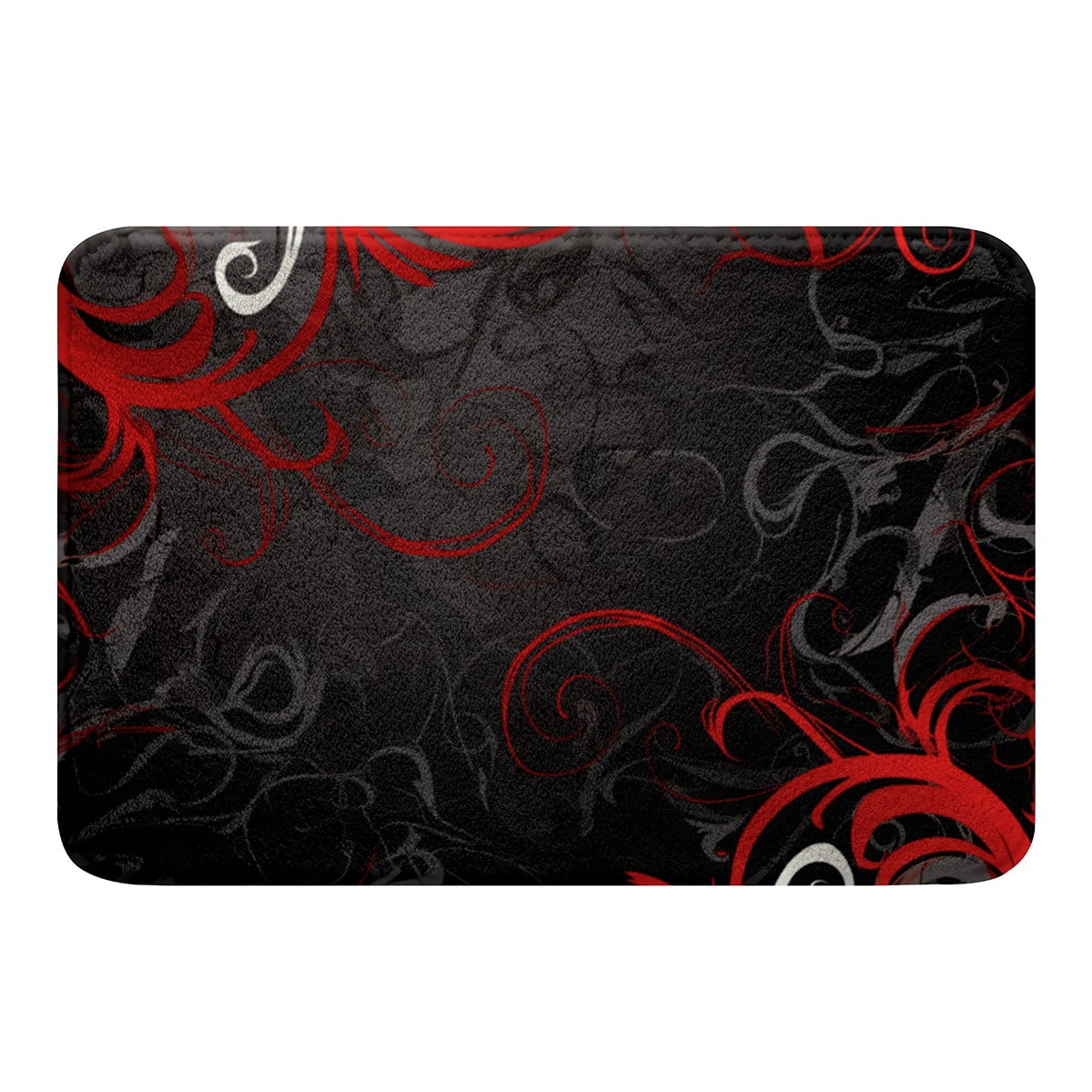 Erosebridal Black Red Bathroom Rugs 16x24, Modern Aesthetic Bathroom ...