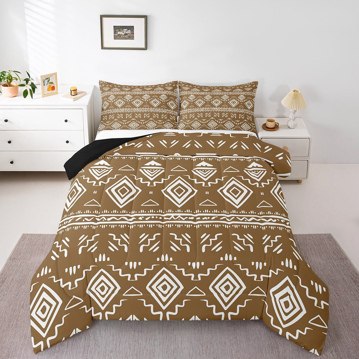 Erosebridal Bohemian Aztec Bedding Sets with Comforter, Tribal ...