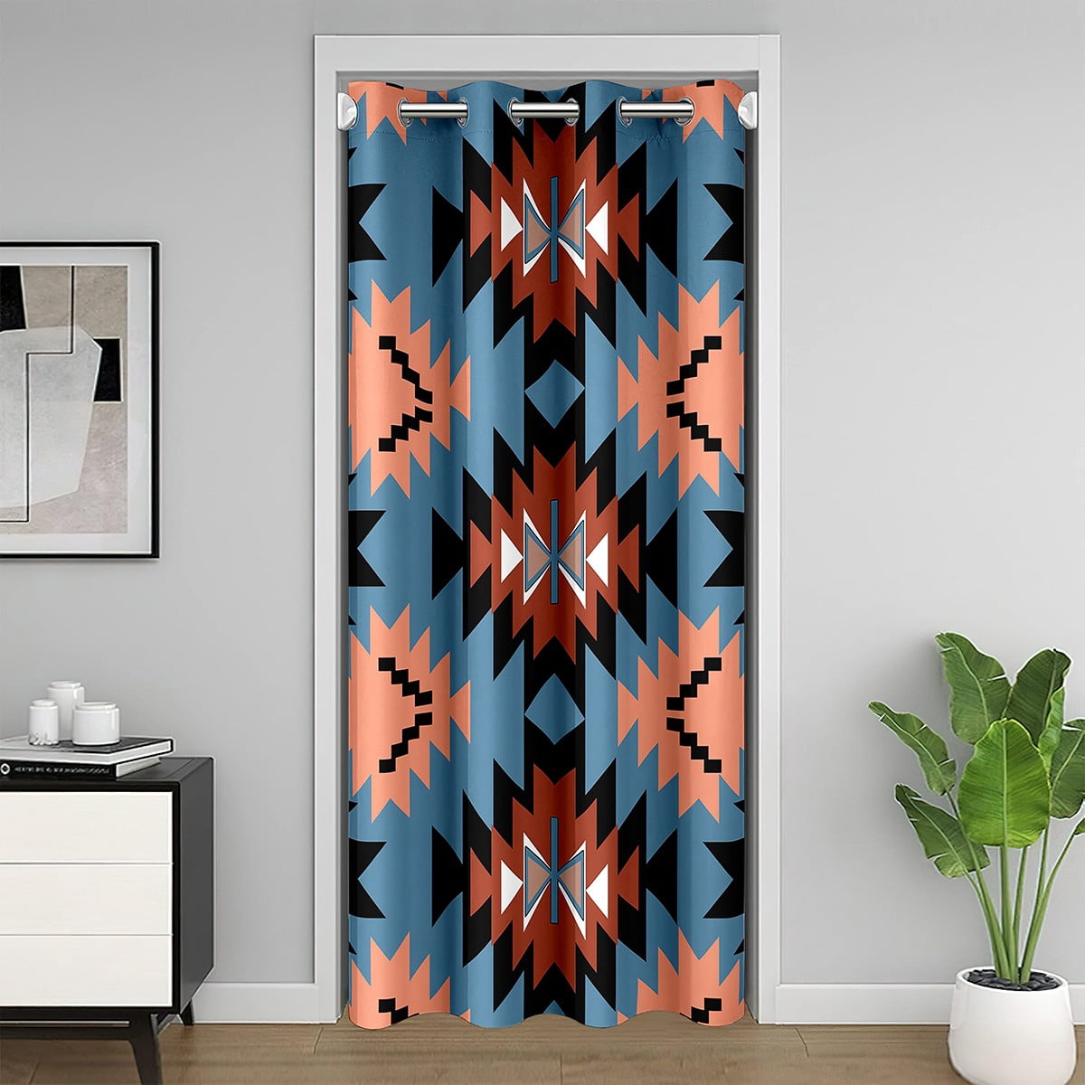 Erosebridal Bohemian Aztec Door Curtain Panel 80"x42",Exotic Style Room ...