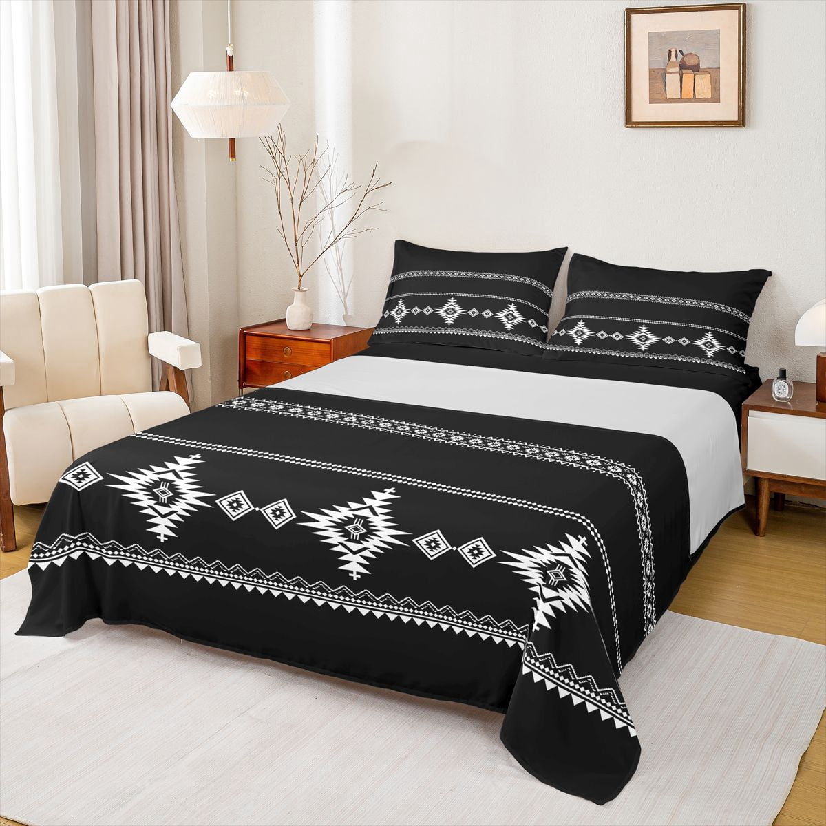 Erosebridal Bohemian Aztec Full Size Sheets,Boho Tribal Exotic Style ...