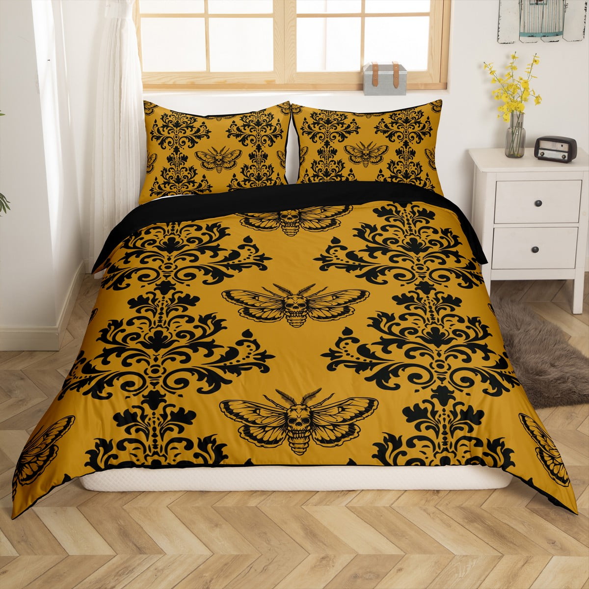 Erosebridal Bohemian Damask Victorian Baroque Duvet Cover Full, Gothic ...