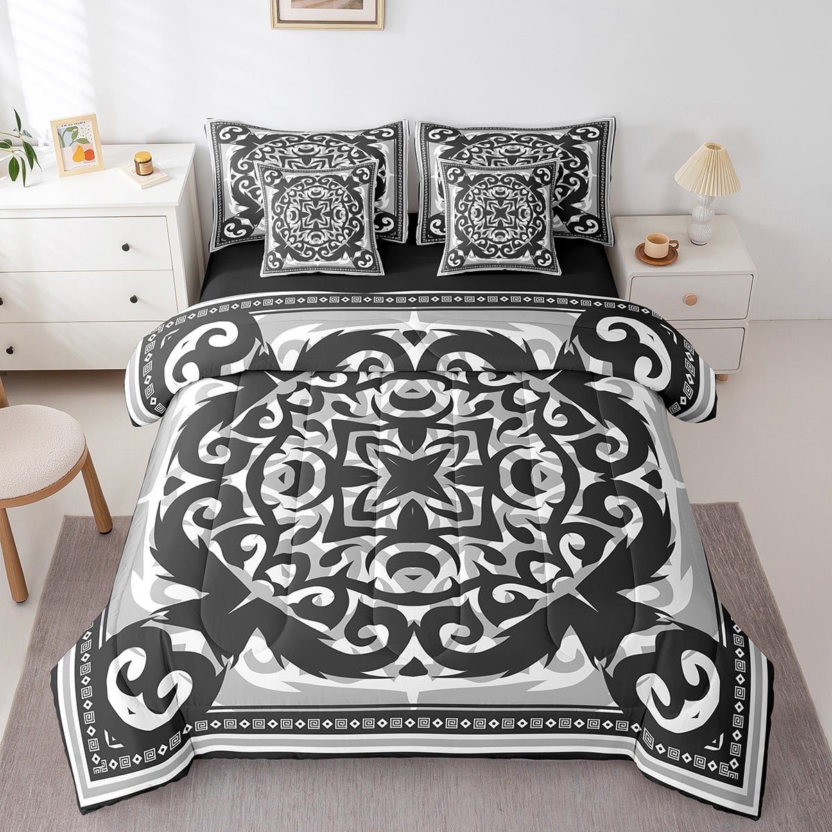 Erosebridal Bohemian Flower Bedding Queen Size,Exotic Style Bedding ...