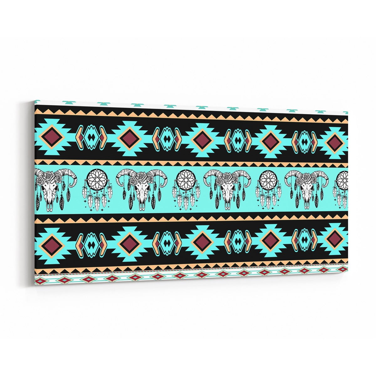 Erosebridal Boho Aztec Paintings Wall Decor Bedroom 38x19, Tribal ...